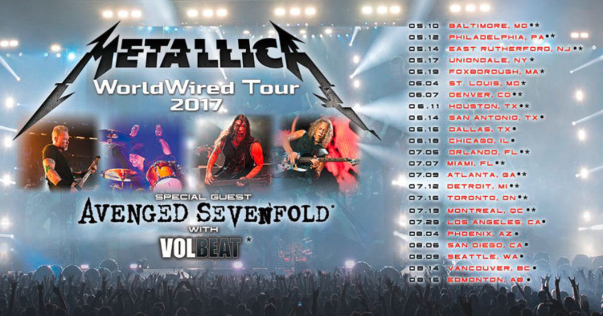 Metallica Announce U.S. Tour With A7X And Volbeat | Kerrang!