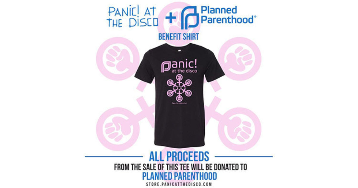 Panic! At The Disco Release T-Shirt In Aid Of Planned… | Kerrang!