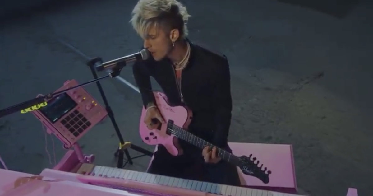 MGK performs medley of three songs with three instruments… | Kerrang!