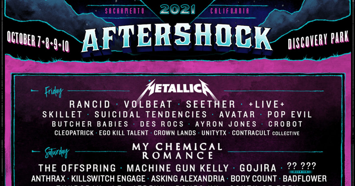 Metallica And My Chemical Romance To Headline Aftershock… | Kerrang!