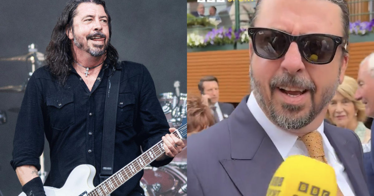 Suited-up Dave Grohl makes Wimbledon appearance between… | Kerrang!