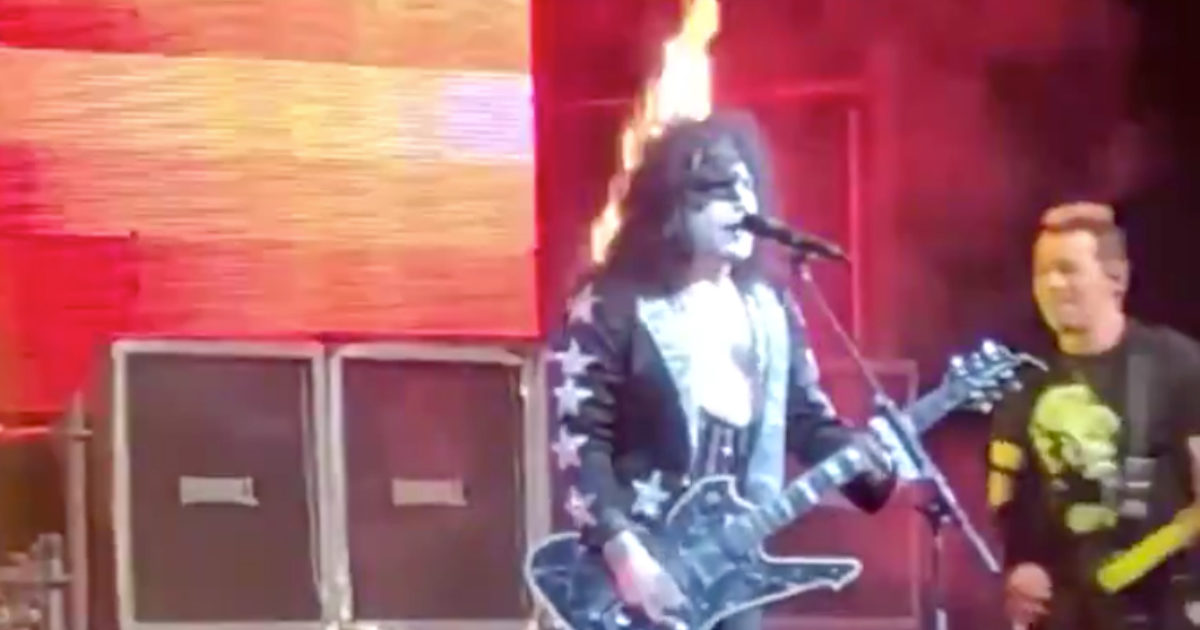 Singer Of Tribute Band Catches Fire During Set – But Keeps… | Kerrang!
