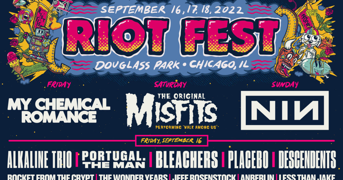 Riot Fest announce 2022 line-up: My Chem, Misfits and Nine… | Kerrang!