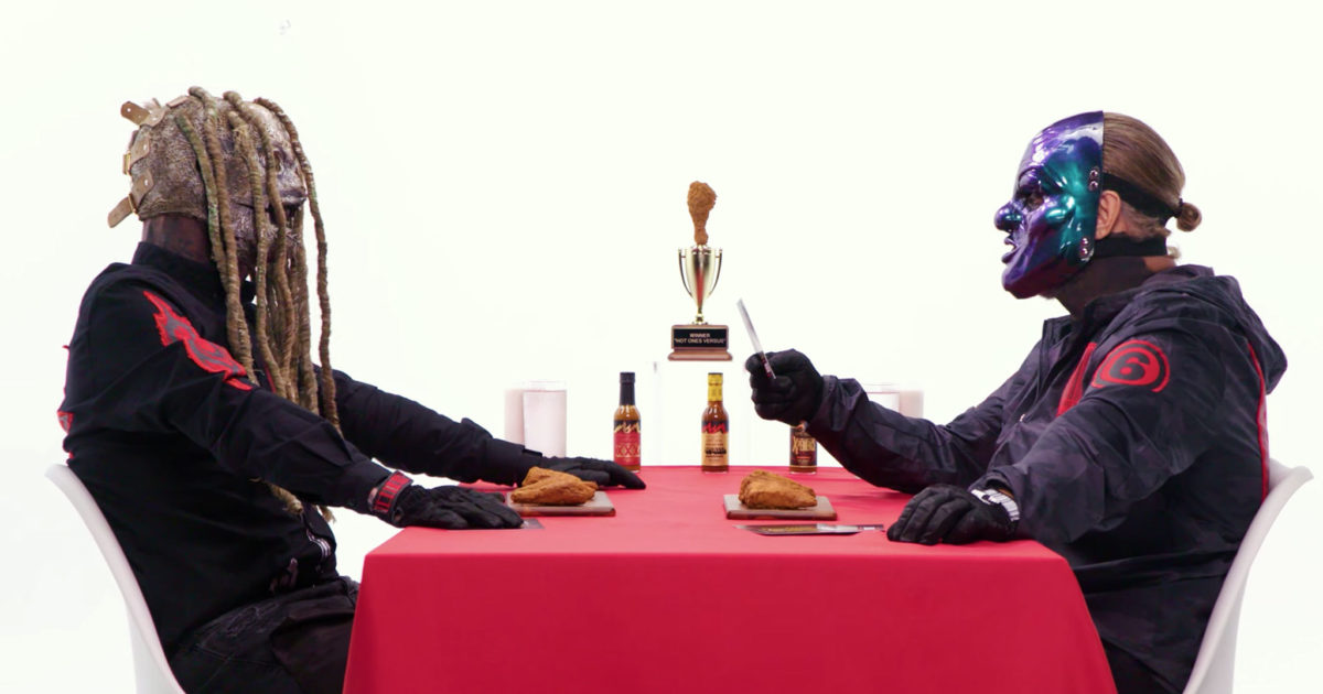 Slipknot guest on Hot Ones Versus, talk feuds, masks, pop… | Kerrang!