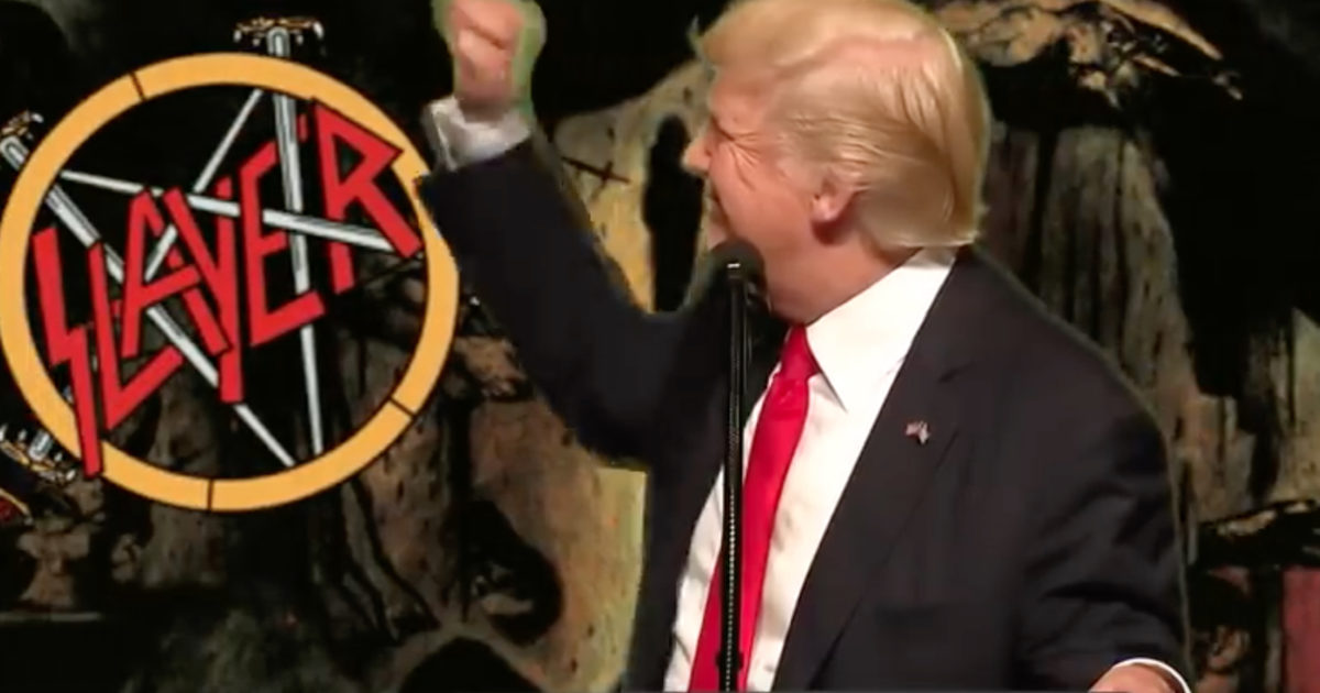 Watch Donald Trump Sing Slayer's Raining Blood | Kerrang!